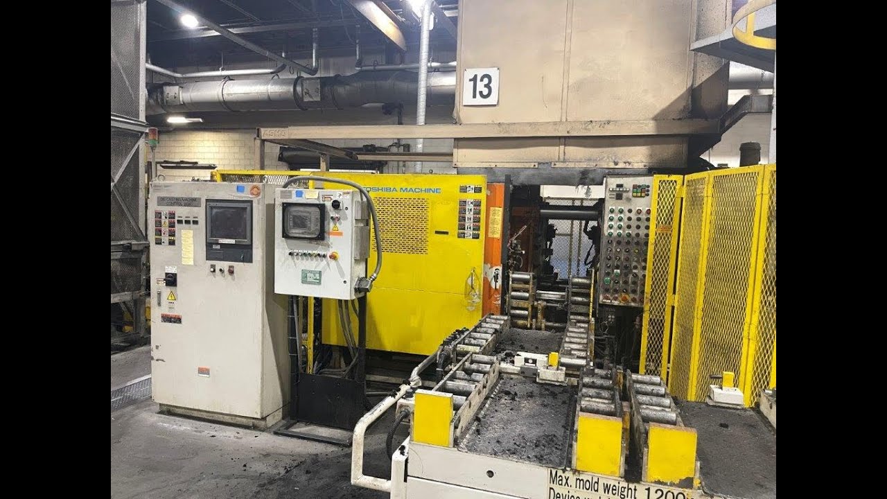 Toshiba 350 Ton Cold Chamber Die Casting Machine Made in 2017 - YouTube