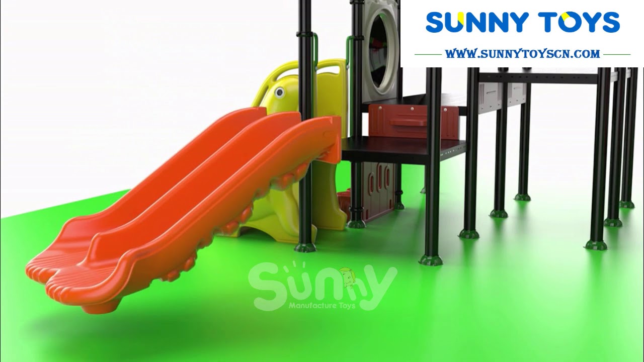 Kindergarten/children park outdoor playground slide installation guide ...