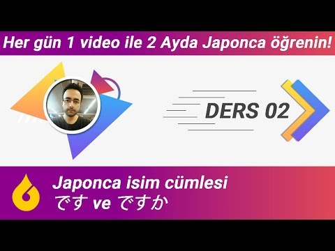 🇯🇵 Japonca Dersi 2/60: Japonca isim cümlesi です ve ですか