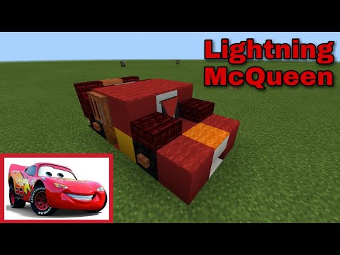 Disney Pixar Cars Lightning McQueen Tutorial (Minecraft) - YouTube