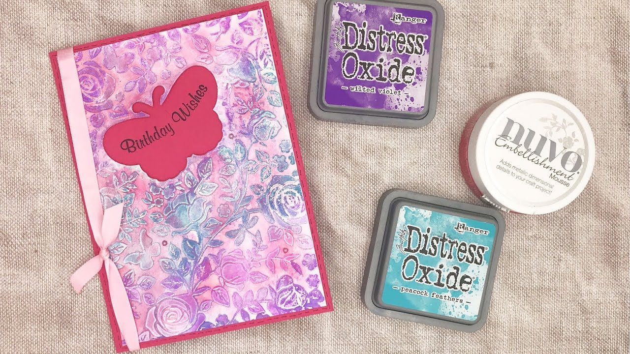 How To Use Inks + Embossing Folders To Create Beautiful Backgrounds ...