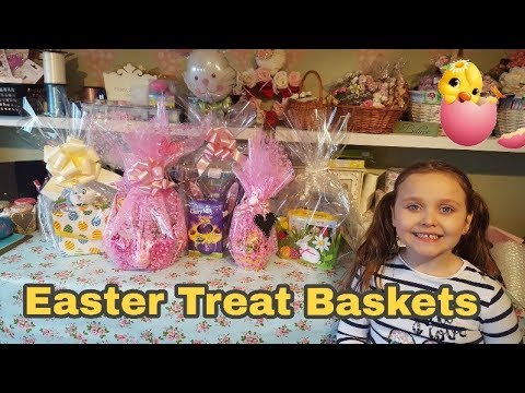 How to Wrap Easter Treat Baskets | 4 different baskets & 1 Cello ...