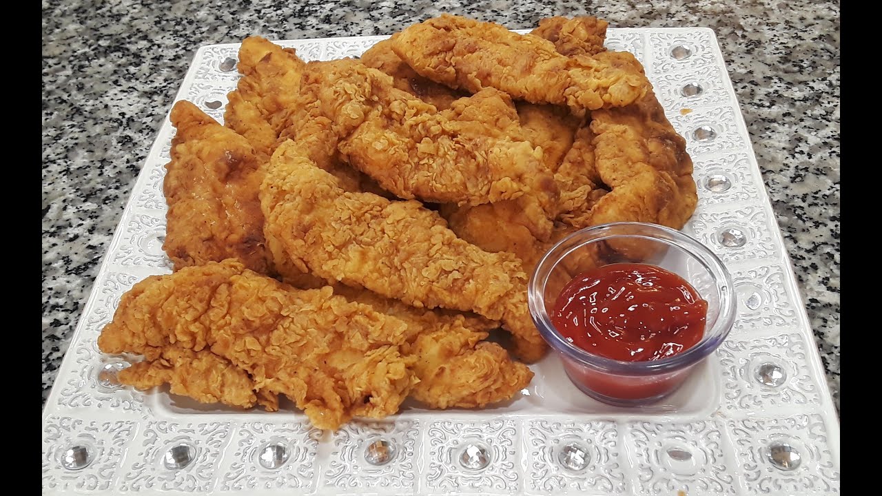 TIRITAS DE POLLO CRUJIENTES - YouTube