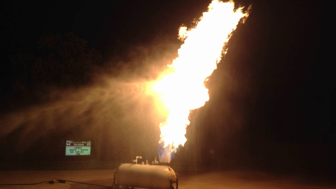 LP Tank Firefighting Practice - YouTube