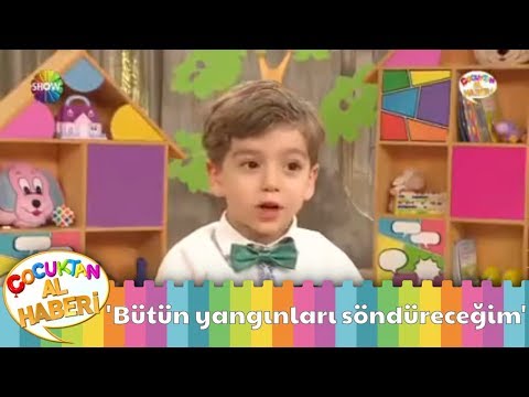 Tuğra 'İtfaiyeci olacağım bütün yangınları söndüreceğim'