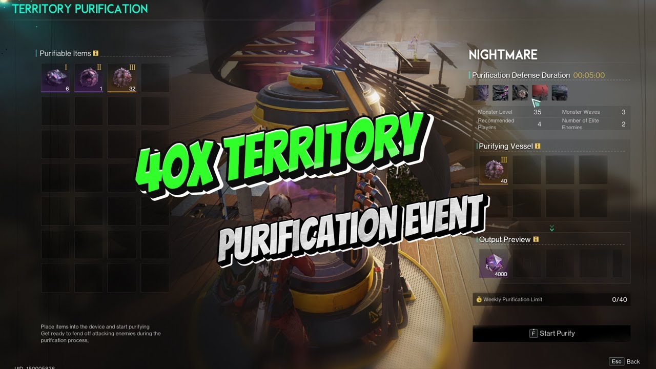 Once Human 40x Territory Purification Event - YouTube