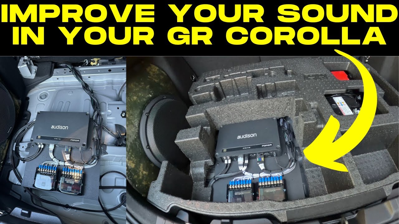 GR Corolla sound upgrade part four 4️⃣ ( sound completed. Amplifier ...