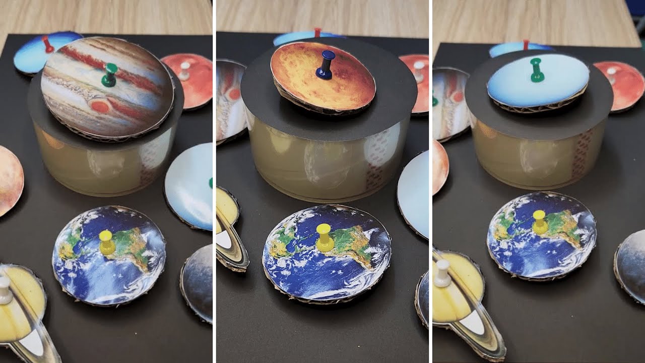 How to make Spinning Planets | Solar System Model Craft | 8 Planets ...