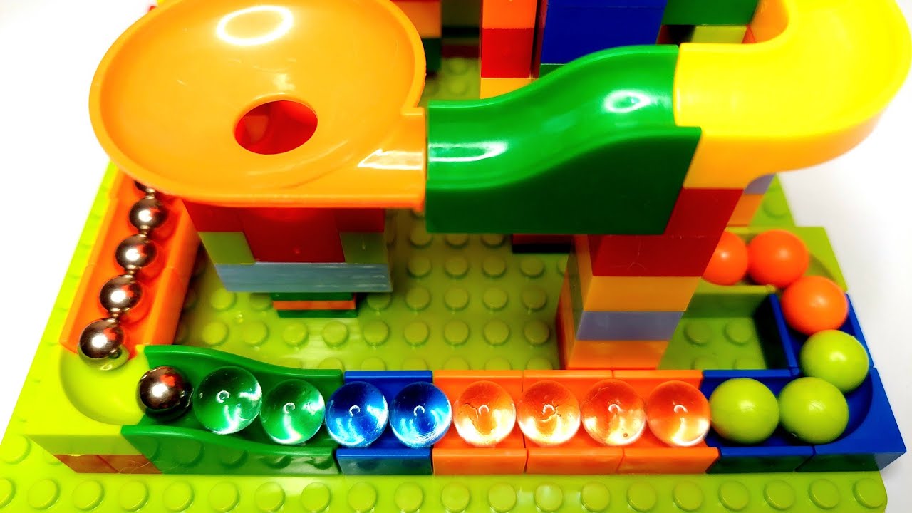 Satisfying ASMR Marble Run Race | Building Blocks | Lego Duplo | 4 ...