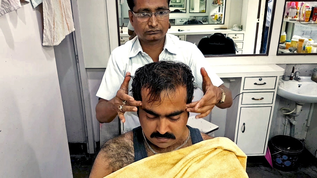 Head Massage with Neck Cracking | Scalp scratching (Intense) - YouTube