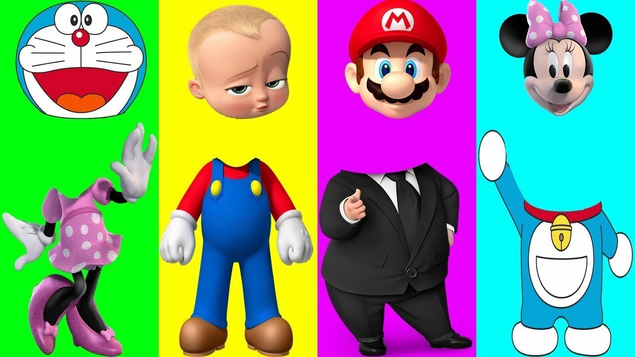 Cabeças trocadas - Wrong heads, Poderoso chefinho, Doraemon, Super ...