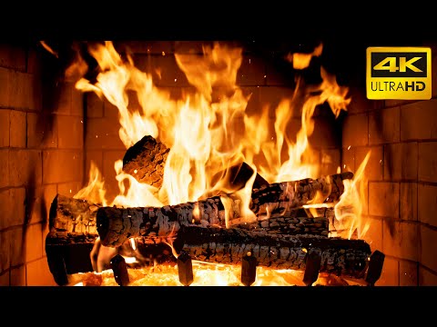 🔥 Şömine ile DÜNYANIN EN SAKİN Kışı, Sıcak Atmosfer ve Ateş Sesleri (Fireplace 4K)