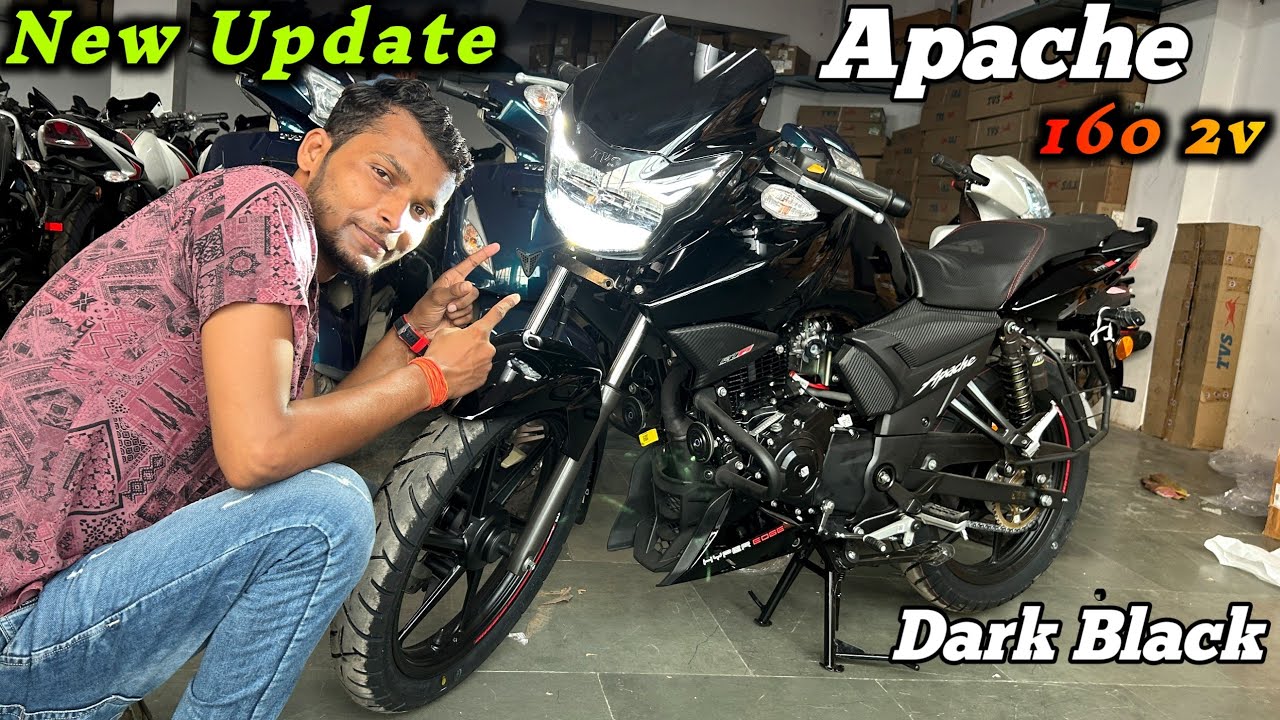 New Updated Apache Rtr 160 2v Dark Black 🔥 | TVs Apache rtr 160 2v Dark ...