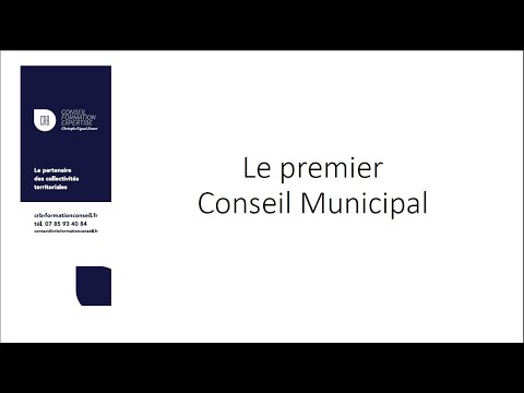Fonctionnement du conseil municipal - YouTube