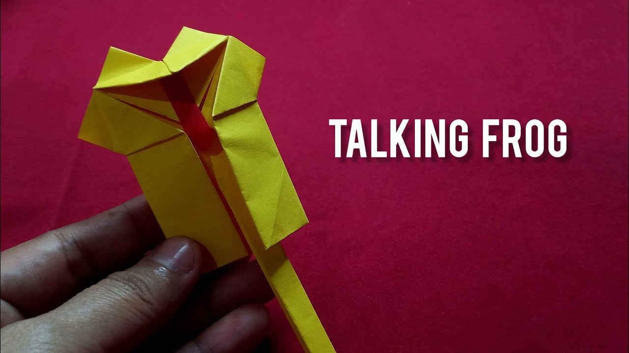 How To Make a Talking Frog | Cara Membuat Kodok Berbicara | Origami ...