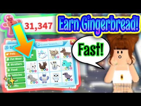 How To *EARN GINGERBREAD* SUPER FAST & EASY! 🎄 In the Adopt Me ...