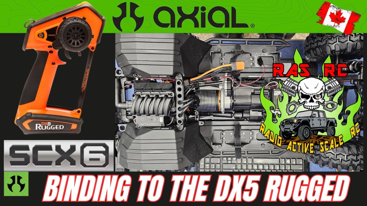 AXIAL SCX6 "BINDING TO THE SPEKTRUM DX5 RUGGED" SETTING UP SHIFT SERVO ...