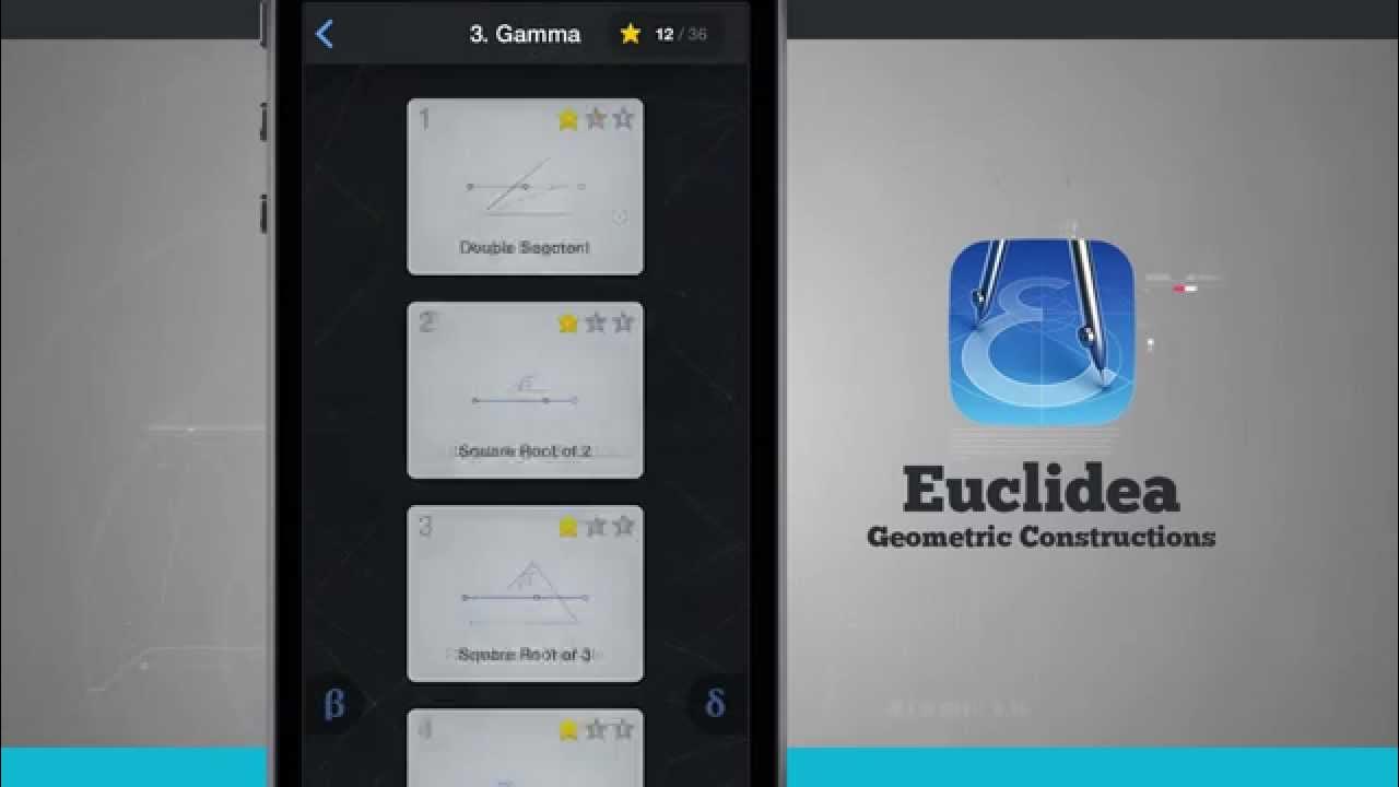 Euclidea: Geometric Constructions Game App Demo - State of Tech - YouTube