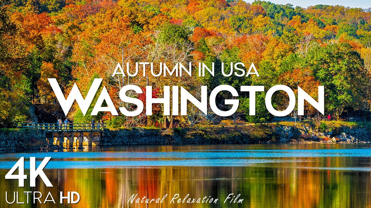 Autumn Washington 4K Ultra HD - Enchanting Autumn, Scenic Relaxation ...