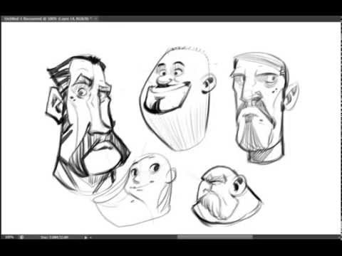 How To Draw Heads with any shapes - YouTube