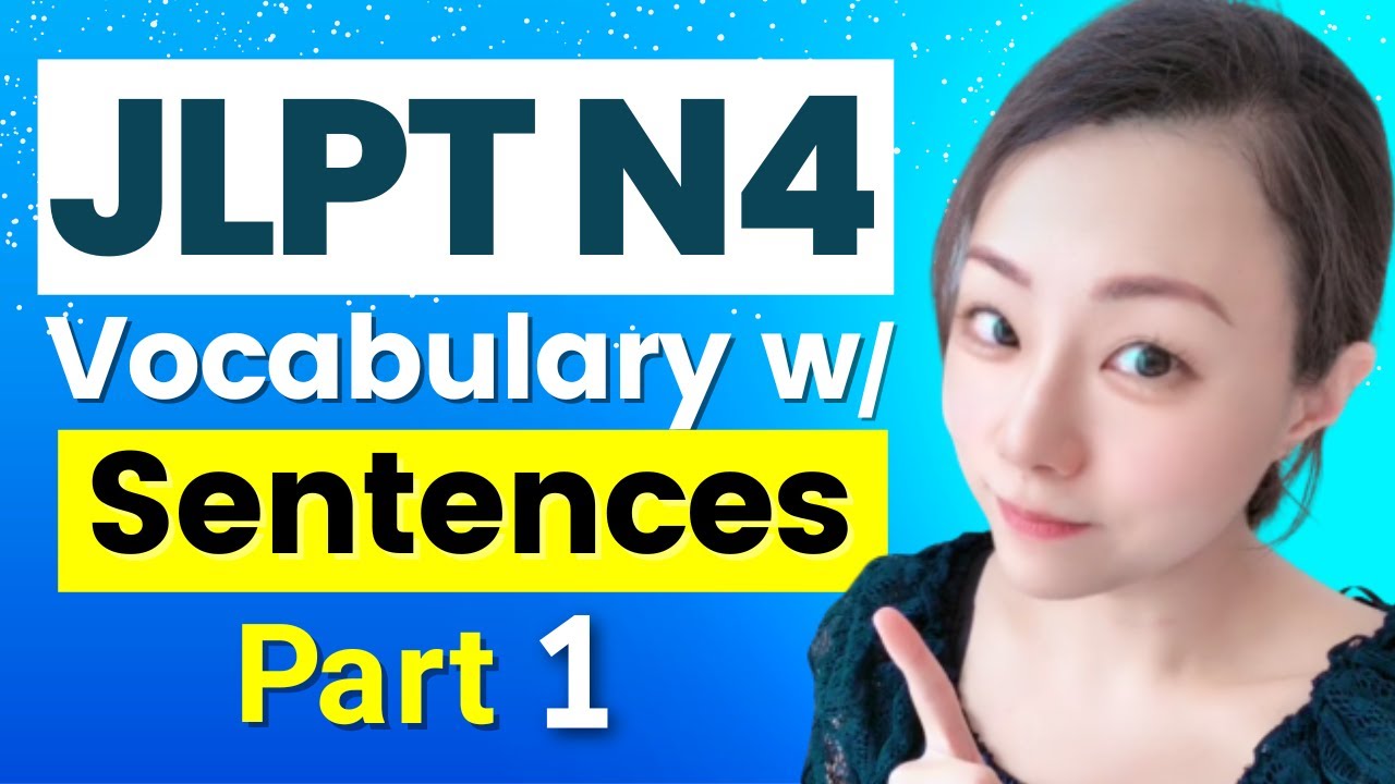 JLPT N4 Vocabulary with Sentence #jlptn4 - YouTube