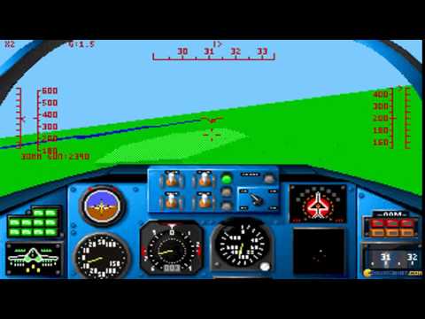 Su-25 Stormovik gameplay (PC Game, 1990)