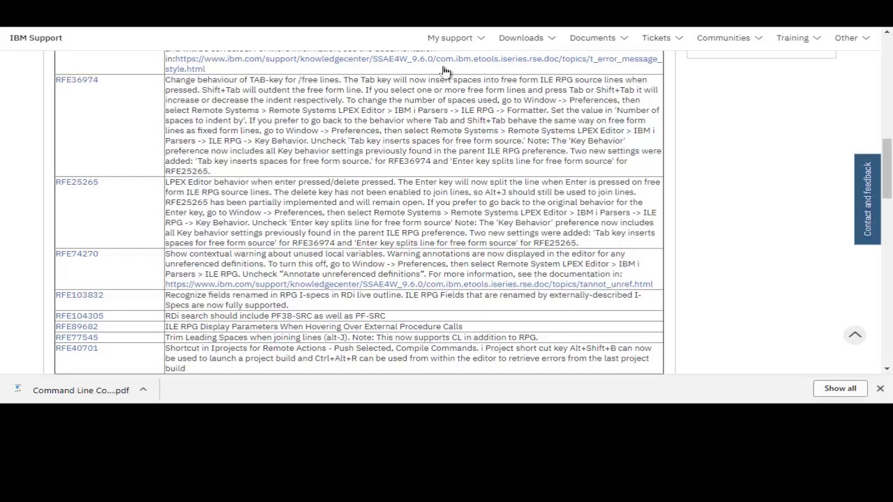 RDi 9.6 RPG Tab indent and outdent - YouTube