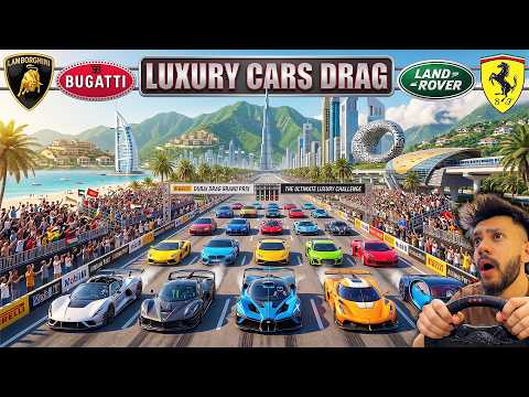 GTA 5 MOST POWERFUL LUXURY CARS DUBAI HIGHWAY DRAG RACE AND TOP SPEED TEST | THEABHISHEKKZ