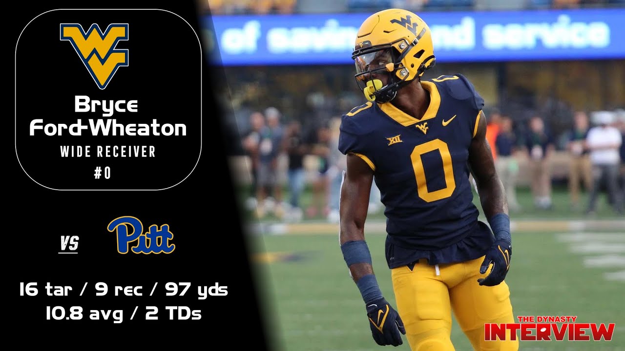Bryce Ford-Wheaton - West Virginia WR #0 vs Pittsburgh (2022) - YouTube