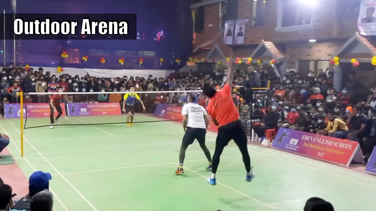 Great Popular Badminton Party? Outdoor badminton competition under the ...