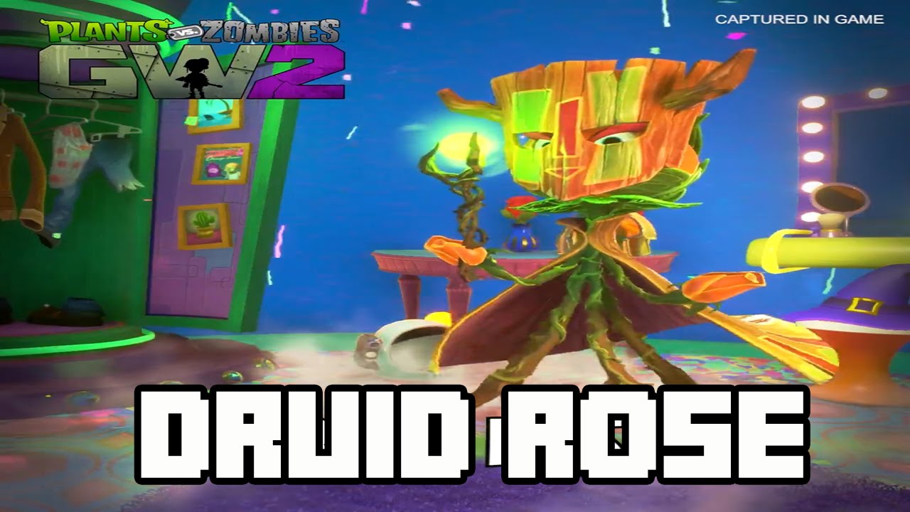 Plants Vs. Zombies Garden Warfare 2 - Novo personagem - Druid Rose ...