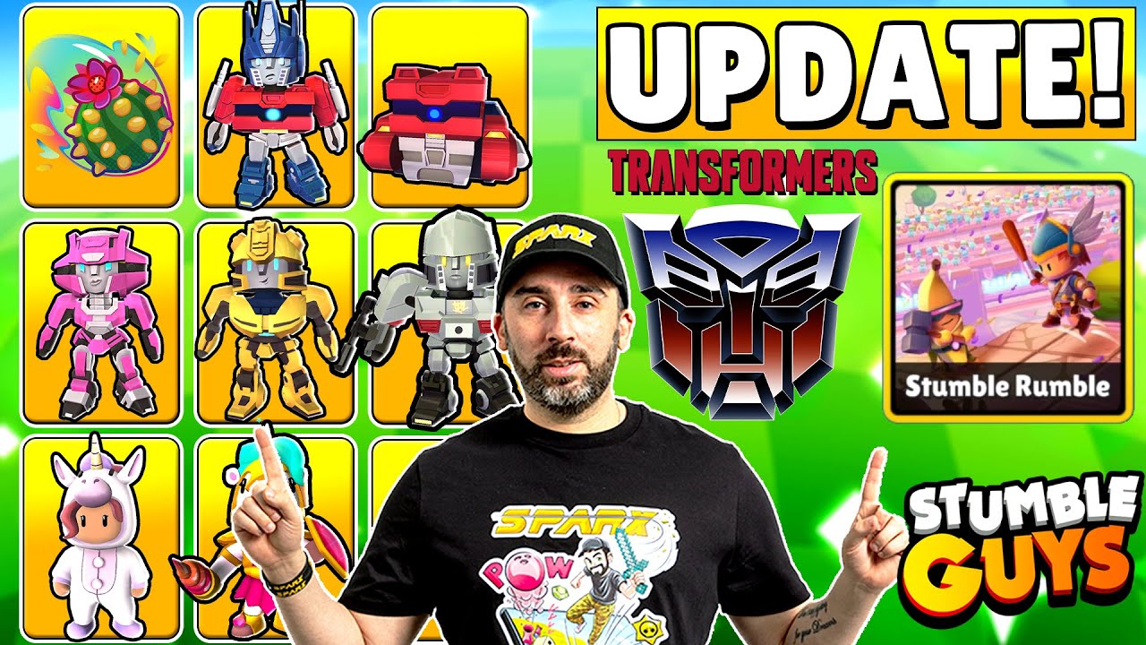 STUMBLE GUYS x TRANSFORMERS: NUOVO UPDATE 0.77 e STICKY BOMB EMOTE ...