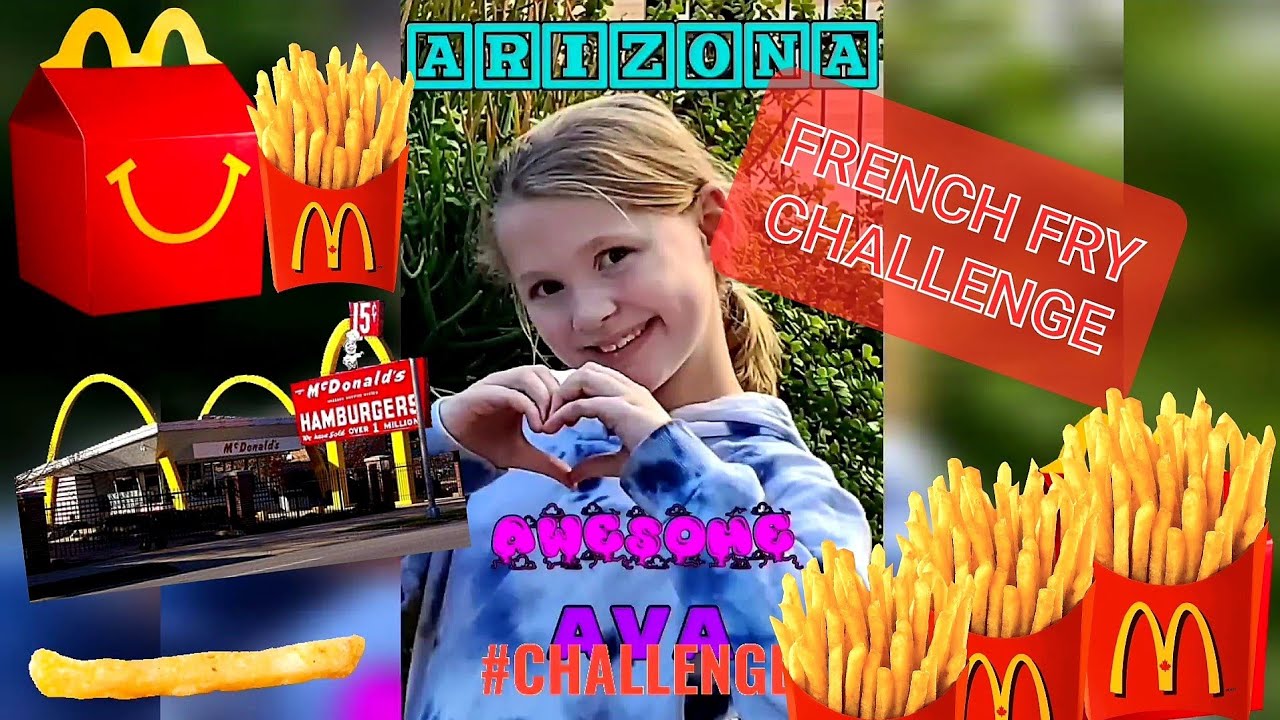 MCDONALDS FRENCH FRY CHALLENGE! AVA VS DAD - YouTube
