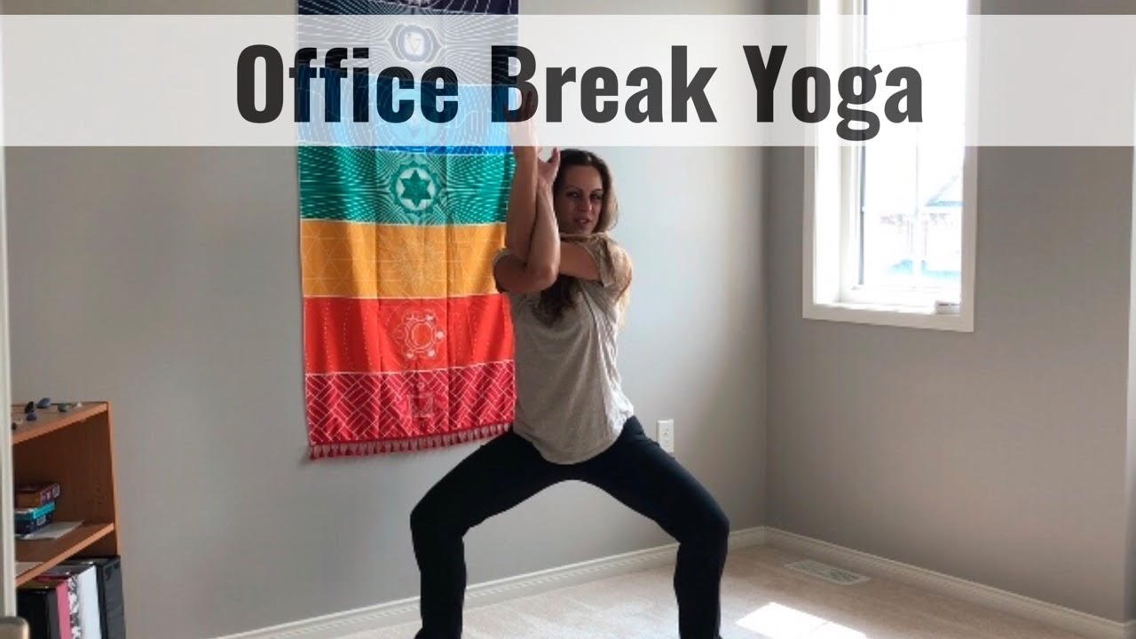 Office Break Yoga | WORK BREAK STRETCHES - YouTube