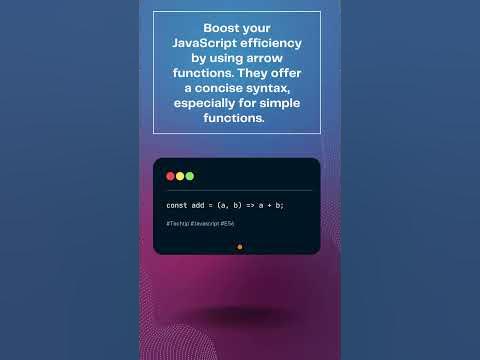 TechTip:Arrow Functions#javascript #viral #react #shortsvideo #shortsfeed #coding # ...