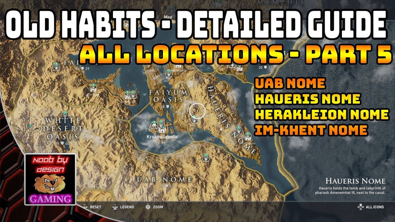 Assassins Creed Origins - Detailed Locations for Old Habits - Part 5 ...