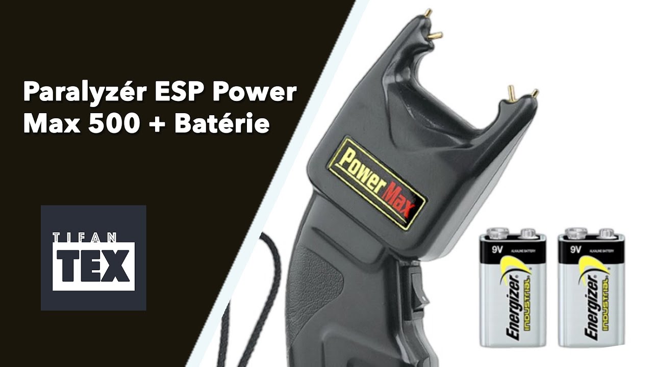 Paralyzér ESP Power Max 500 + Batérie Energizer - YouTube