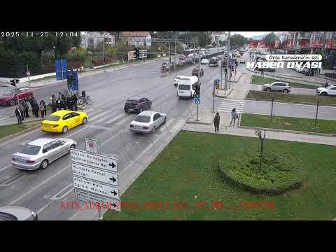 Samsun'da Kasım ayında korkutan kazalar MOBESE kameralarına yansıdı