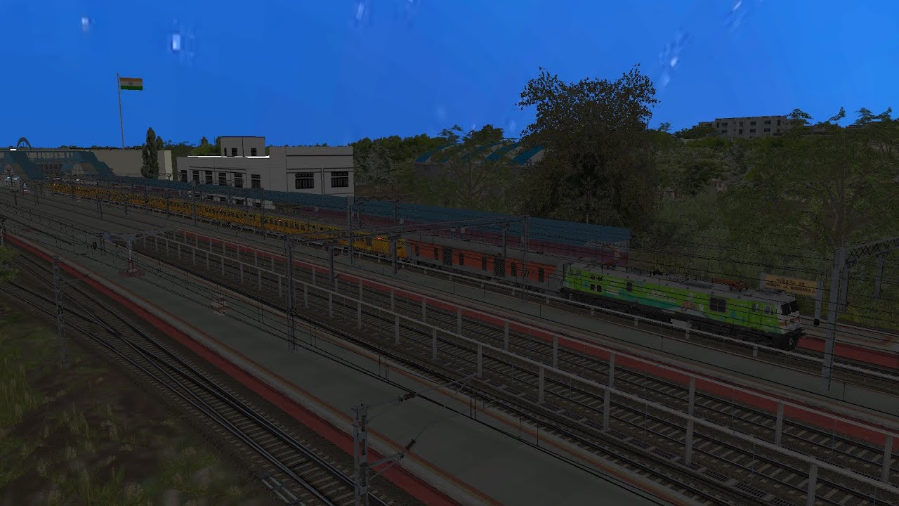 12952/New Delhi - Mumbai Central Rajdhani Express MSTS OPENRAILS - YouTube