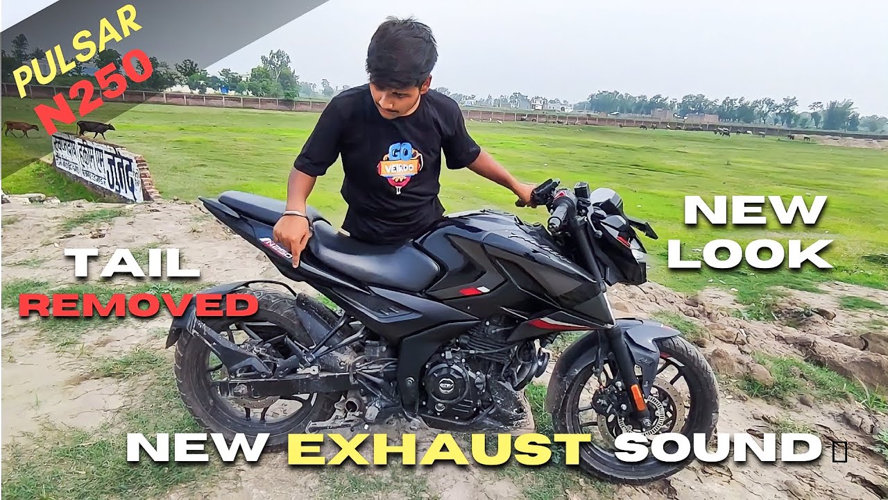 Exhaust Modification in Pulsar N250 | sound after removing exhaust ...