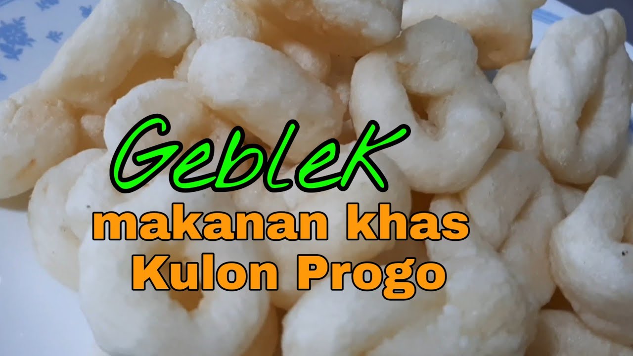 Resep Geblek, makanan khas Kulon Progo - YouTube