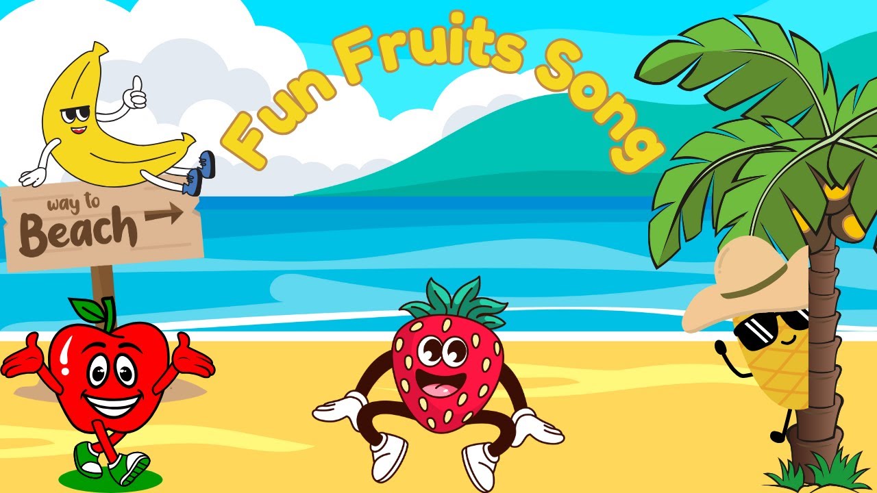 Fun Fruits Song for Kids | Learn Fruits Names & Colors with Catchy ...