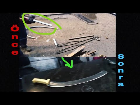 YÜKSEK KARBONLU HURDA DEMİRDEN SATIR ZIRH PALA YAPIMI