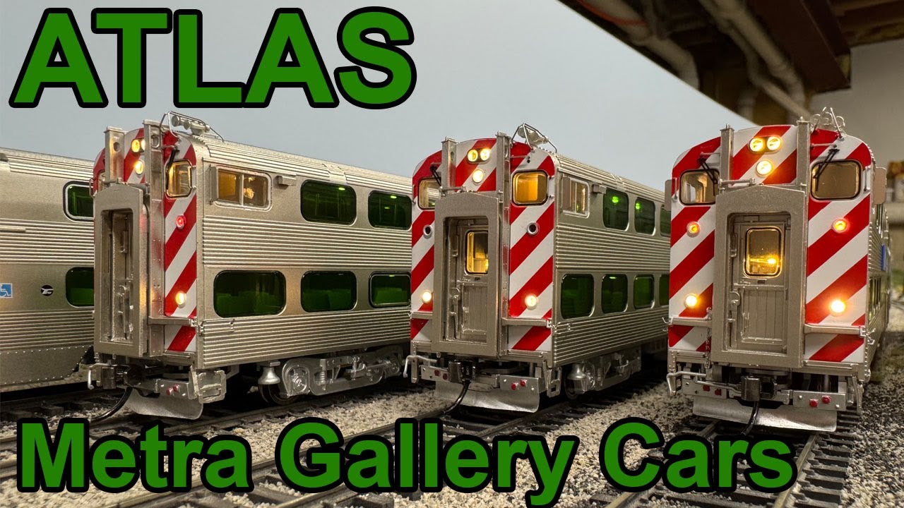 Review: Atlas Metra Bi-Level Gallery Cab and Coach Cars [HO Scale ...