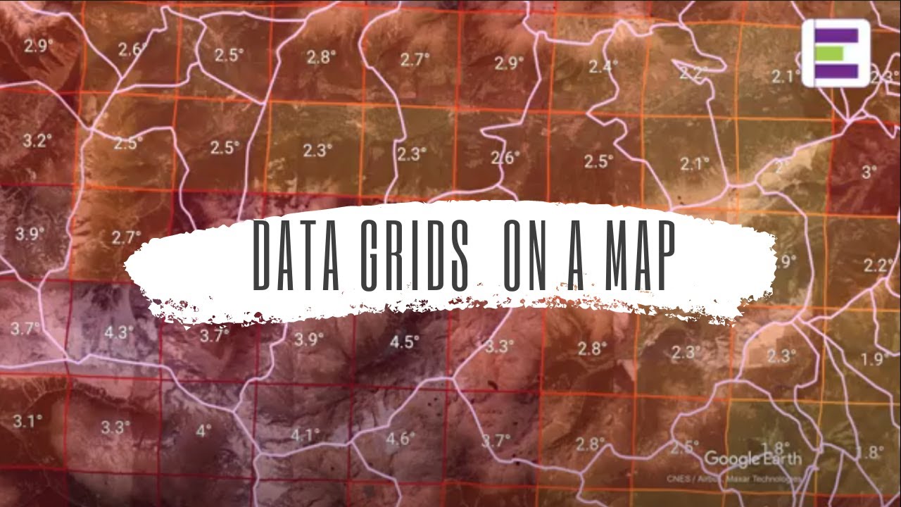 How do data grids look on a map? [with Google Earth Studio] - YouTube