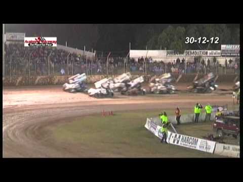 WSS Sprintcars Avalon Raceway 30th December 2012 Part 2 - YouTube