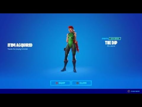Fortnite Emote: THE DIP - YouTube
