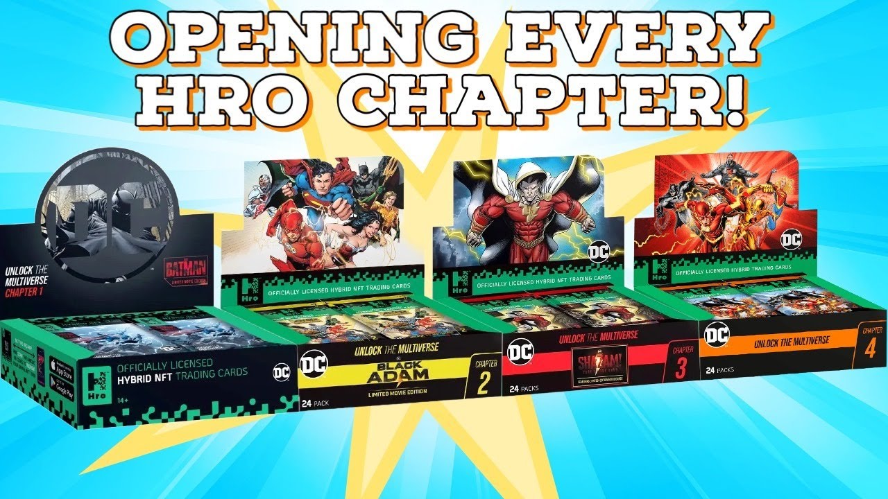 OPENING HRO DC Chapter 1 - The FIRST HRO Hybrid Trading Card Set - YouTube