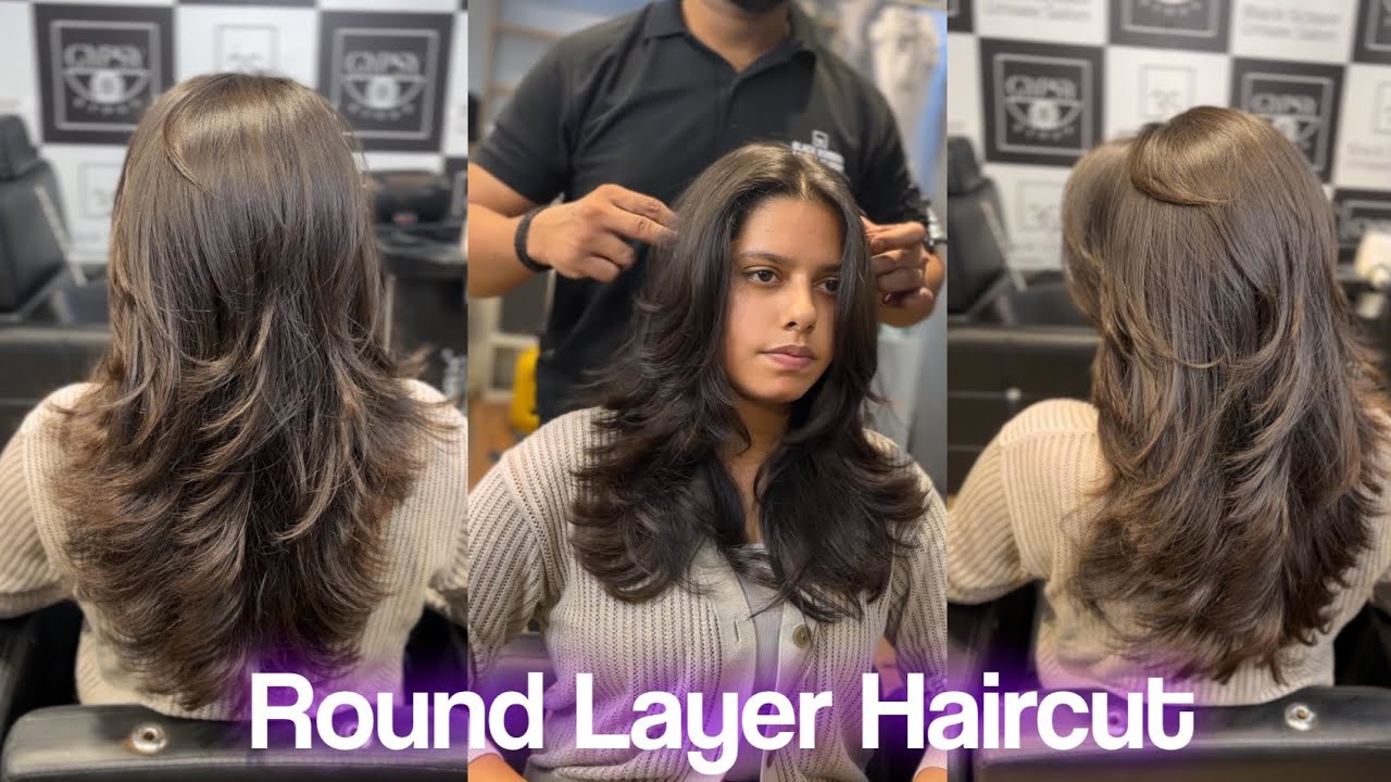 How To || Round Layer Haircut || Layer Haircut || Advanced Haircut ...