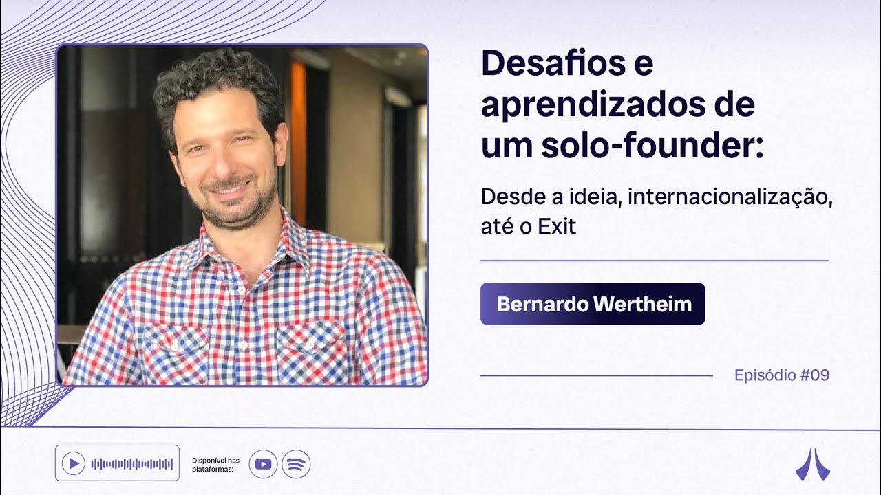 Inspirado #9 - Desafios e aprendizados de um solo-founder - Bernardo Wertheim - YouTube